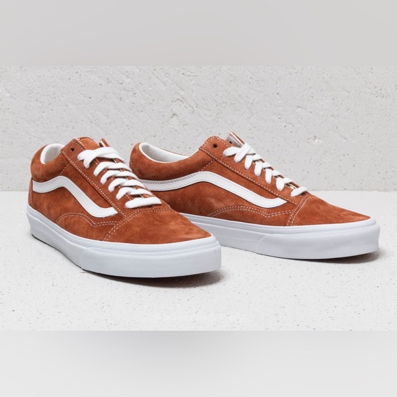 Vans | Shoes | Vans Old Skool Sk8 Low Suede Burnt Orange Size | Poshmark